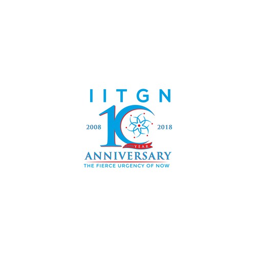 IITGN 10 year anniversary logo | Logo design contest