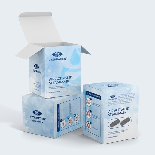 Designs | Steam Mask box design! Help dry eye patients! | Product ...