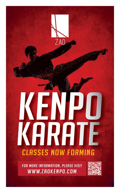 Karate School Poster | Signage contest