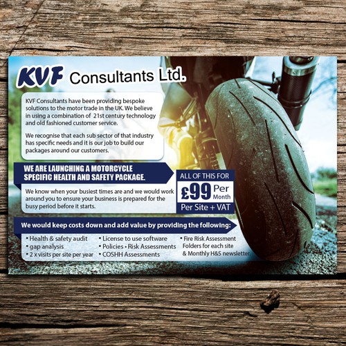 Make a motorcycle flyer to fascinate future customers | Postcard, flyer ...