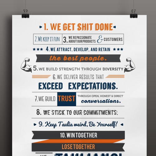 Designs | Create a poster to showcase our quirky corporate culture ...