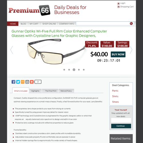 Great web design for daily deals website | Web page design contest