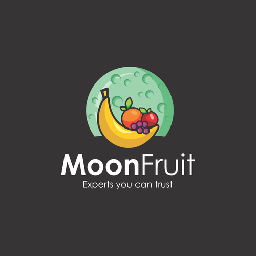 Designs | Need a fun logo for a brand called "MoonFruit" | Logo design ...