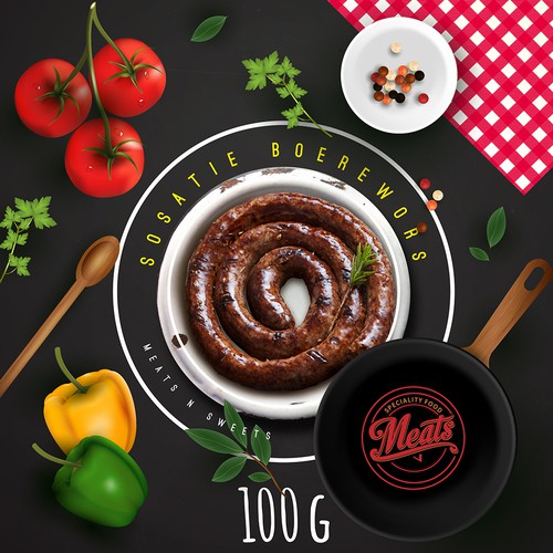 Bites and Boerewors Packaging | Product label contest