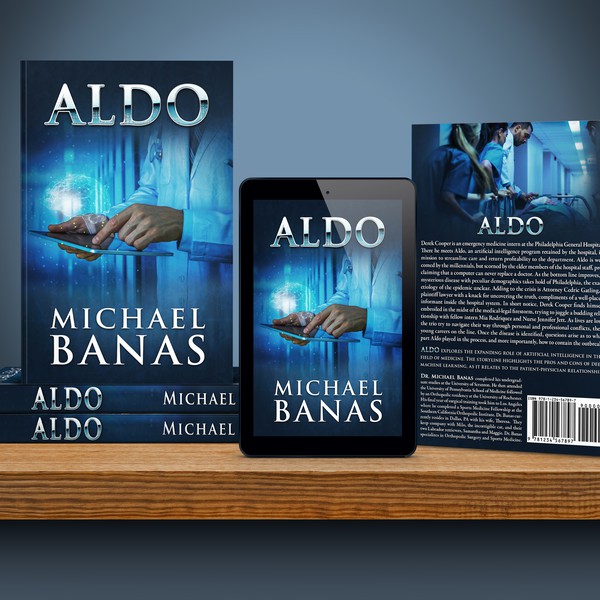 Design book cover for a sci-fi thriller about emergent human ...