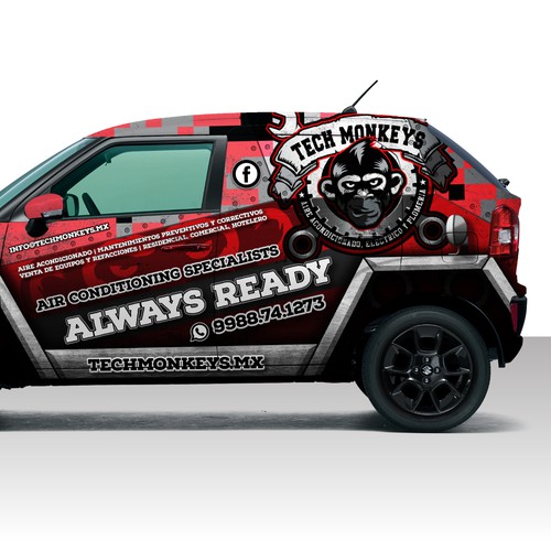 TECH-MONKEYS VEHICLE WRAP DESIGN / SUZUKI IGNIS 2017 | Car, truck or ...