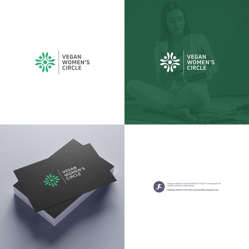 Designs | Create an EMPOWERING fitness logo for vegan women! 💪🌱 | Logo ...
