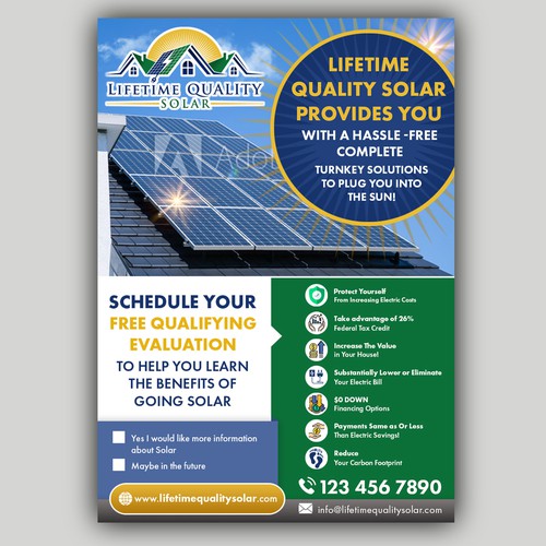 Designs | Solar Offer Page for Roofing Customers | Postcard, flyer or ...