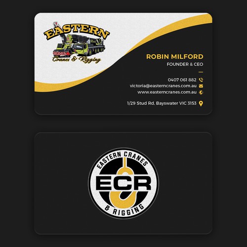 Designs | Eastern Cranes & Rigging | Business card contest