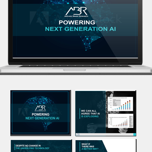 AI software company presentation deck | PowerPoint template contest