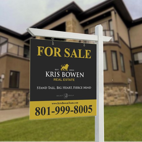 Create a retro/vintage real estate for sale sign | Signage contest