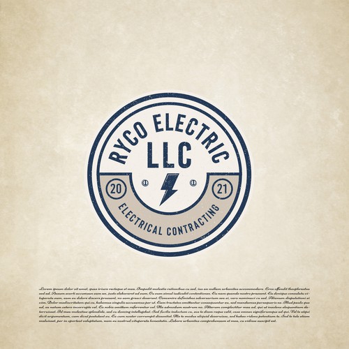 Designs | Vintage Electrical logo design | Logo & brand identity pack ...