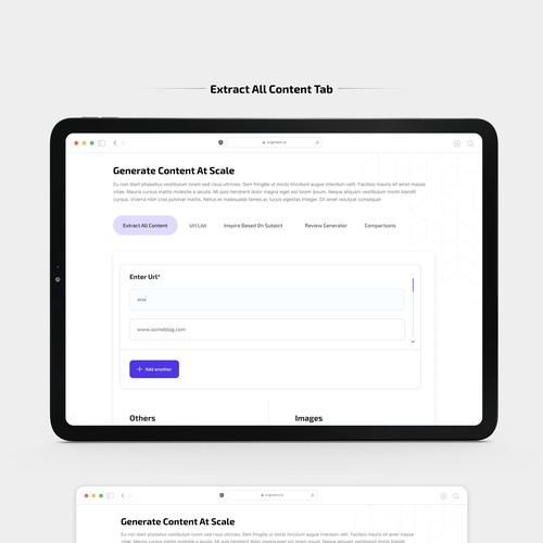 Designs | Single page with a few tabs | Web page design contest