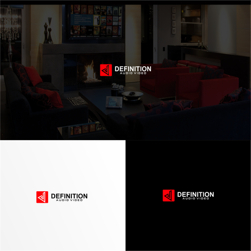 Cool Simple modern logo for Audio Video Design | Logo design contest