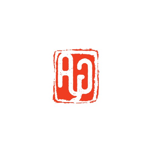 Create custom chinese style stamp with initials, for an artist's logo ...