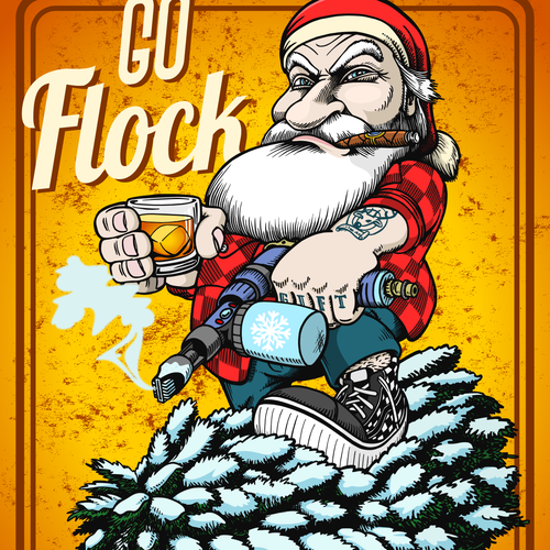 Go Flock Yourself - Design Santa Claus | Illustration or graphics contest