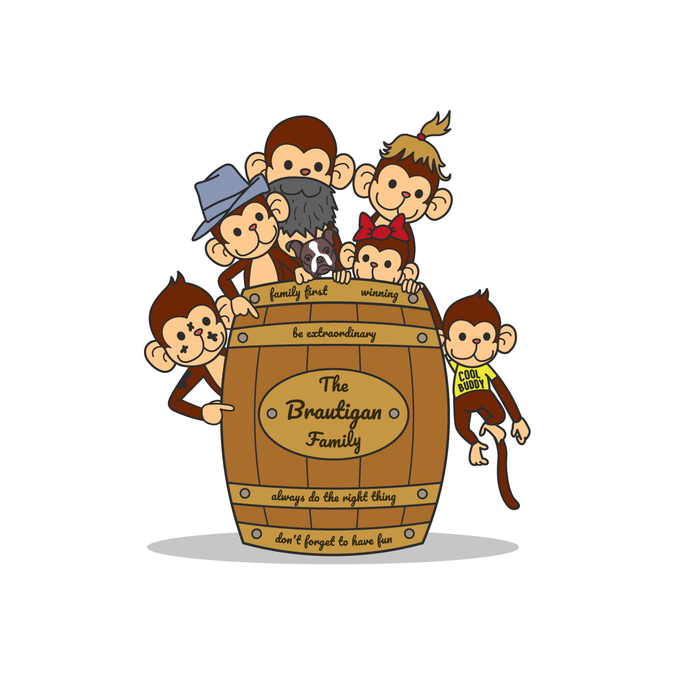 This Logo Contest is more fun than a Barrel of Monkeys | Family Crest ...