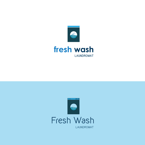 create modern innovative laundromat logo for Fresh Wash Laundromat ...