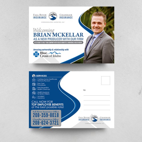 Designs | Attention grabbing postcard announcing new producer ...