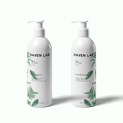 New 100% natural shampoo and conditioner needs colourful packaging ...