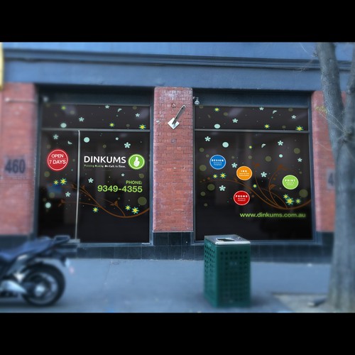Creative shop front design for print & design business | Signage contest