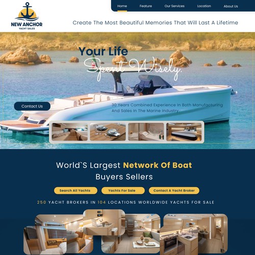 Designs | 🛥️ 👙🚤 Awesome boat / yacht brokerage firm changing the ...