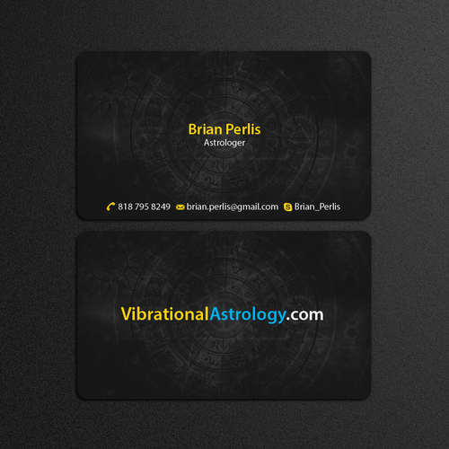 Business Card Design for a Professional Online Astrologer/Website ...