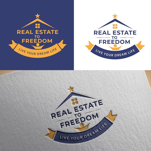 Designs | Real Estate to Freedom | Logo design contest
