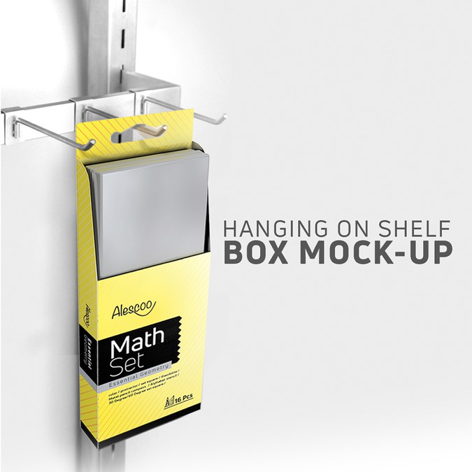 Design a Simple yet stylish box design for a Math Set with my brand ...