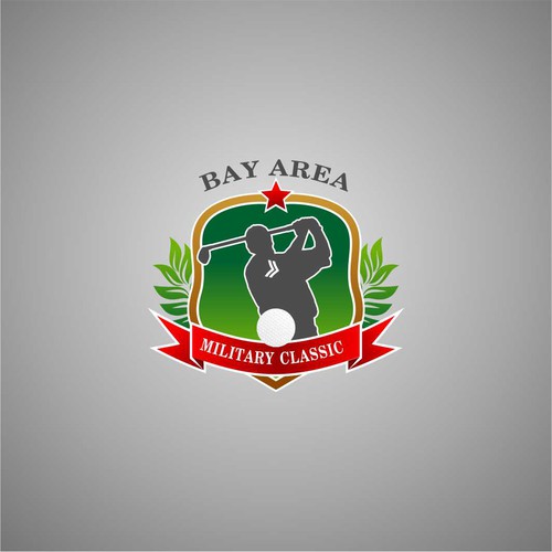 Create a cool golf/military logo for a charitable golf tournament ...