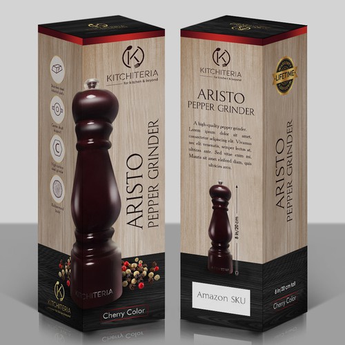 Design a sophisticated, but unexpected, package for a high-end pepper ...