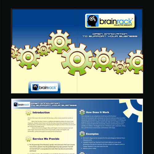 Brochure design for Startup Business: An online Think-Tank | Banner ad ...