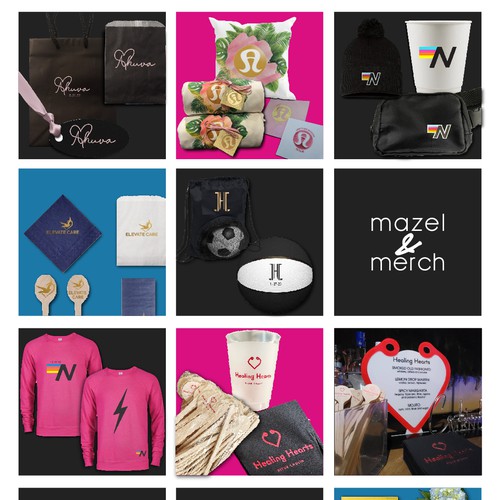 Designs | Instagram feed mood board for custom merch business | Social ...