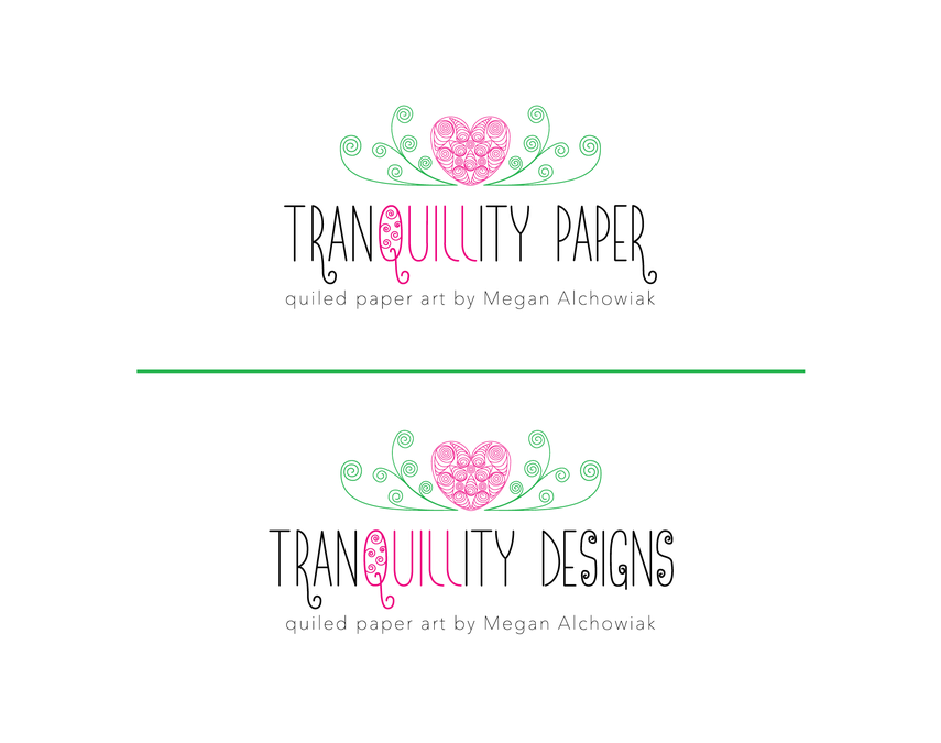 Create a logo for my new paper quilling craft business: TranQuillity ...