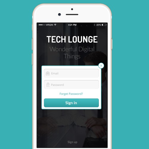 Tech Lounge App | App design contest