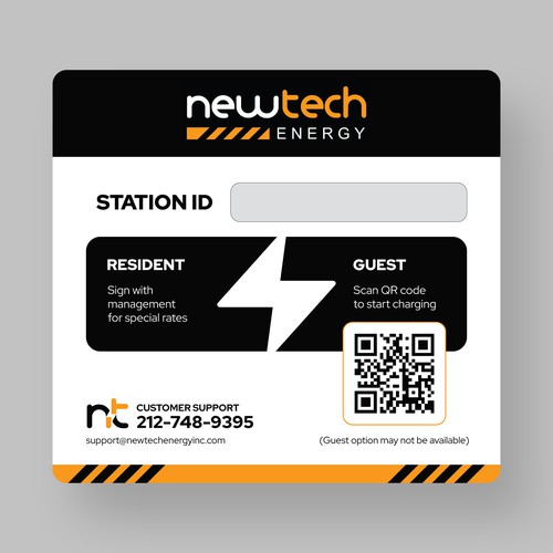 Designs | EV charging station label | Product label contest