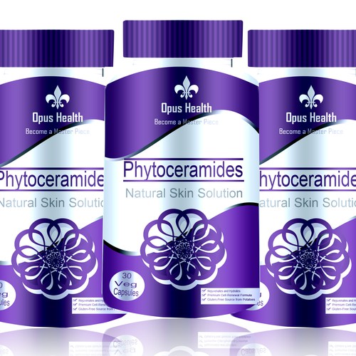 Minimalist Label Design for Premium Supplement | Product label contest