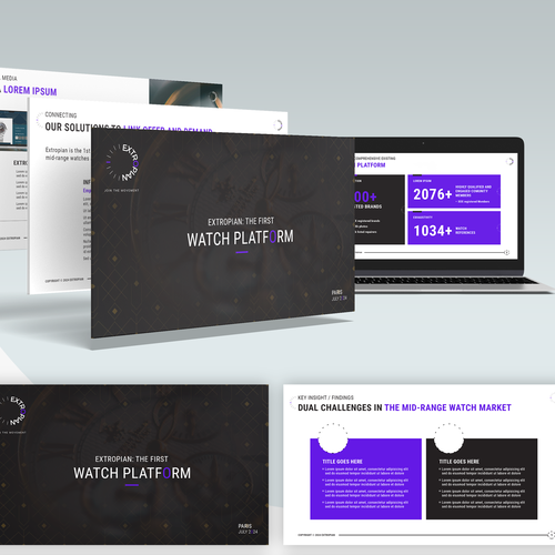 Designs | Pitch Deck Extropian Watches | PowerPoint template contest