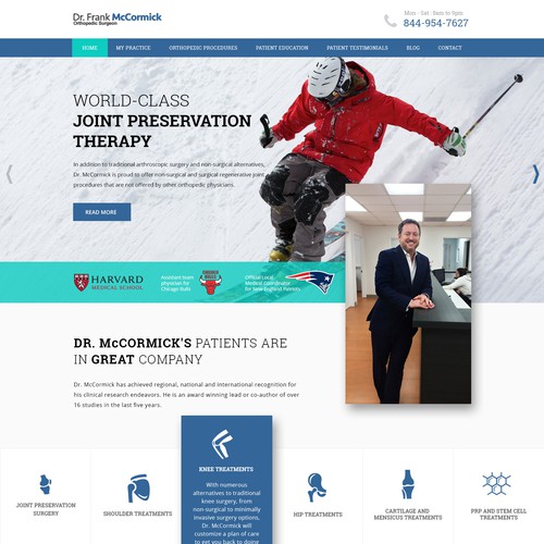 Website enhancement design for www.drfrankmccormick.com | Web page ...