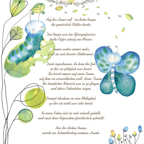 Illustrated poster for a children´s poem | Illustration or graphics contest