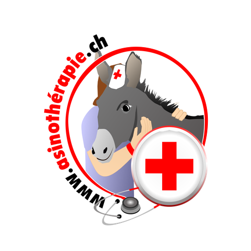 Donkey (grey) therapist or donkey doctor (it's for zootherapie center ...