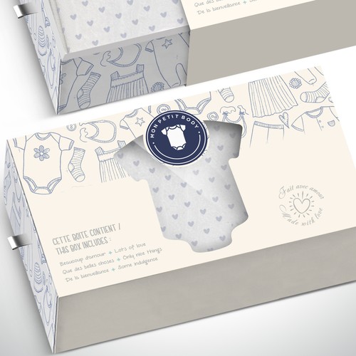 Gift box for baby clothes | Product packaging contest