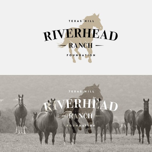 RiverHead Ranch - contemporary vintage and rustic logo | Logo design ...