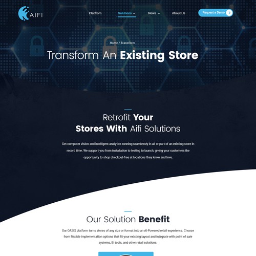 Designs | AiFi Website Redesign - Design/Layout Only (No Coding) | Web ...