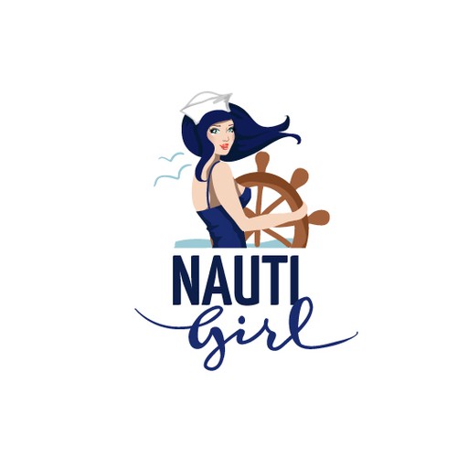 A sexy classy logo for our new boat the "Nauti Girl" | Logo design contest