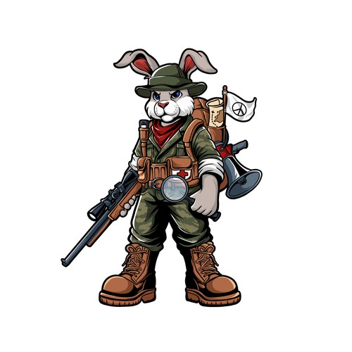 Designs | The Rabbits Got the Gun! Mascot/Caricature - Help us fight ...