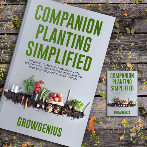 Designs | Companion planting book cover that grabs attention and ...