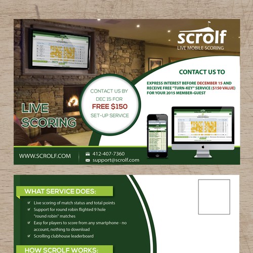 Live Golf Leaderboard Member-Guest Round Robin Postcard | Postcard ...