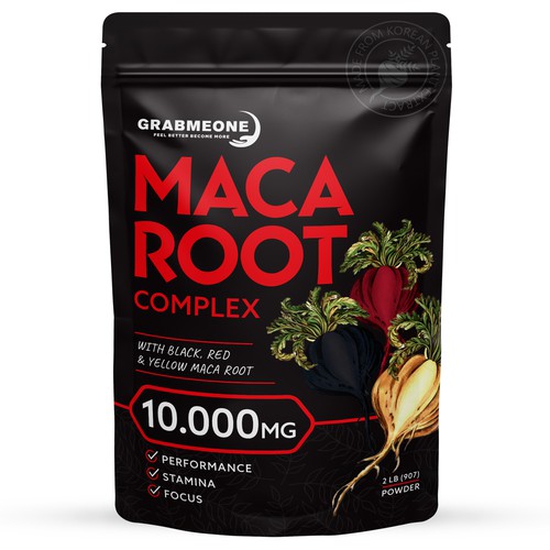 Designs | Design Stunning Maca Root Supplement Label for Pouch ...
