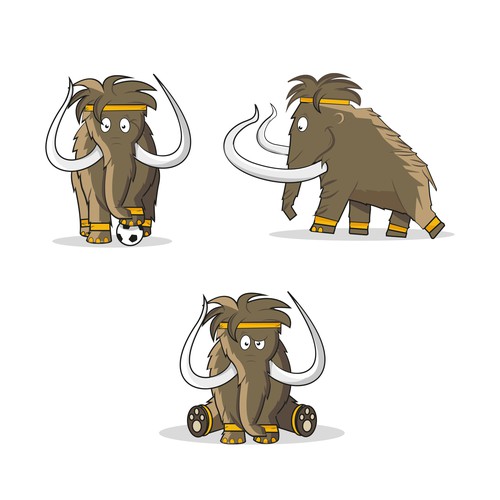 Designs | Mammoth Mascot (2D Illustrator with Depth to Pop) | Character ...